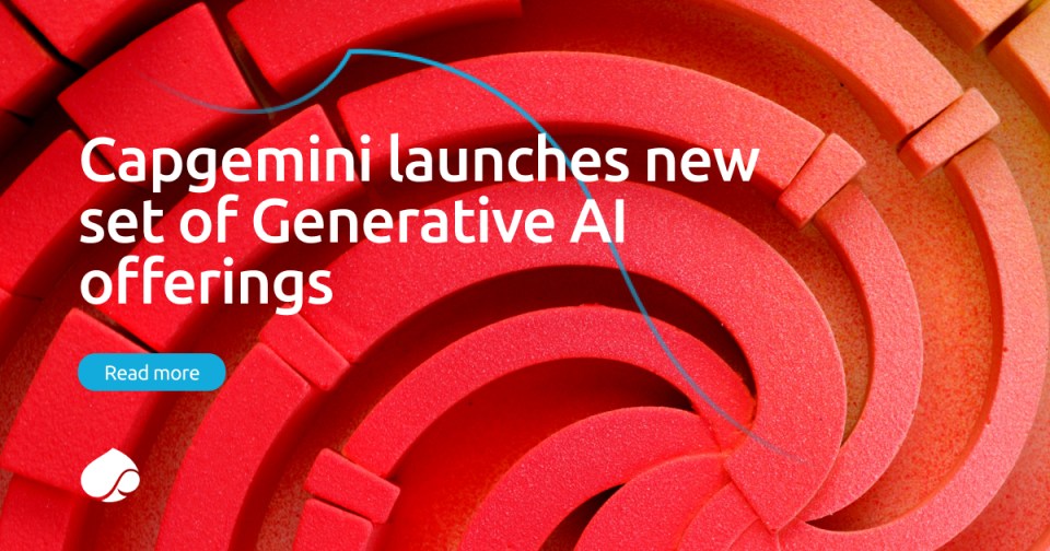 Capgemini launches new set of generative AI offerings - Capgemini Belgium
