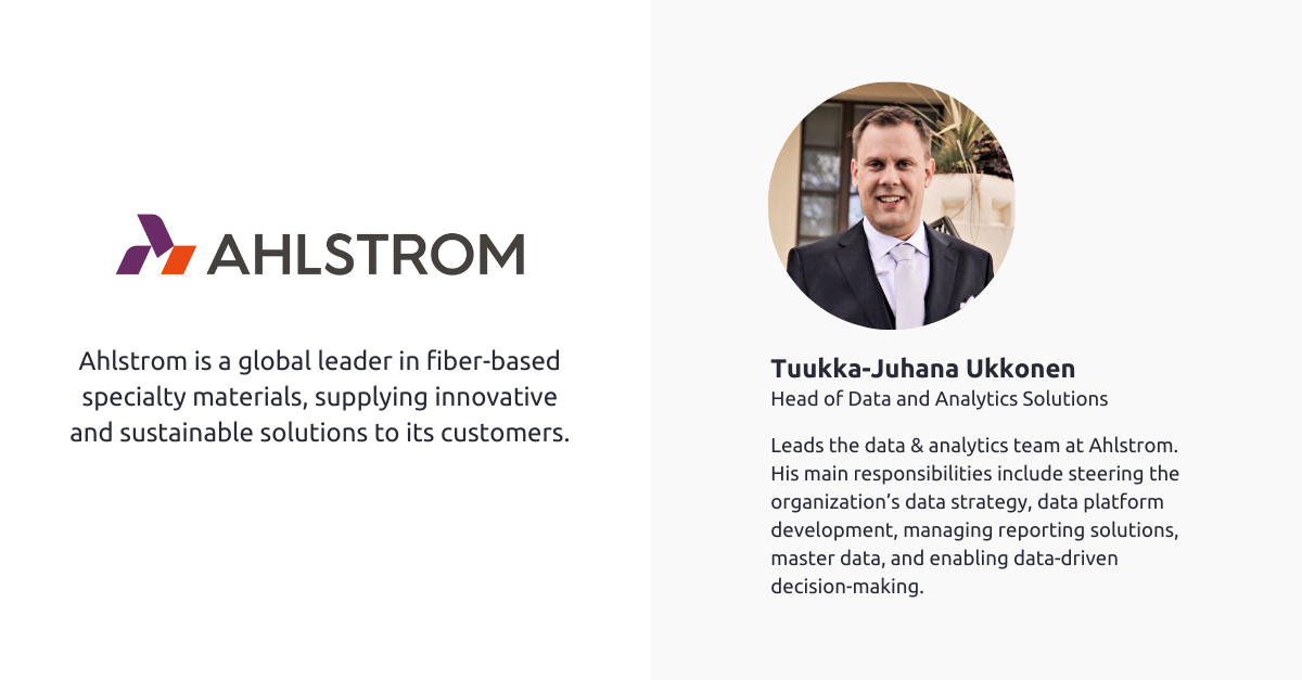 From Descriptive to Predictive – Ahlstrom’s Data Transformation