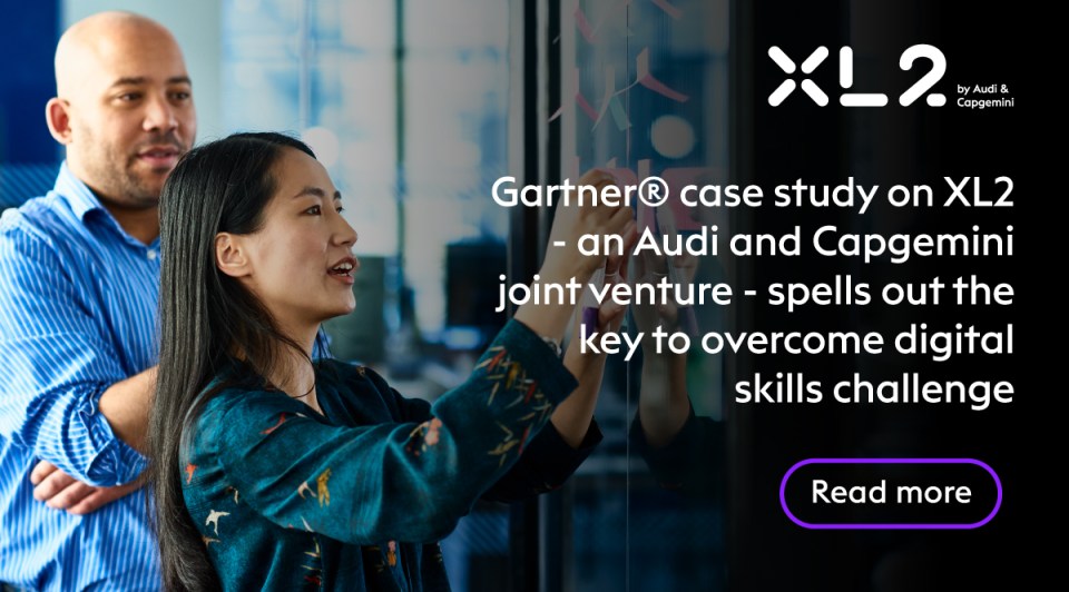 Gartner® case study on XL2-an Audi and Capgemini joint venture spells out the key to overcome ...