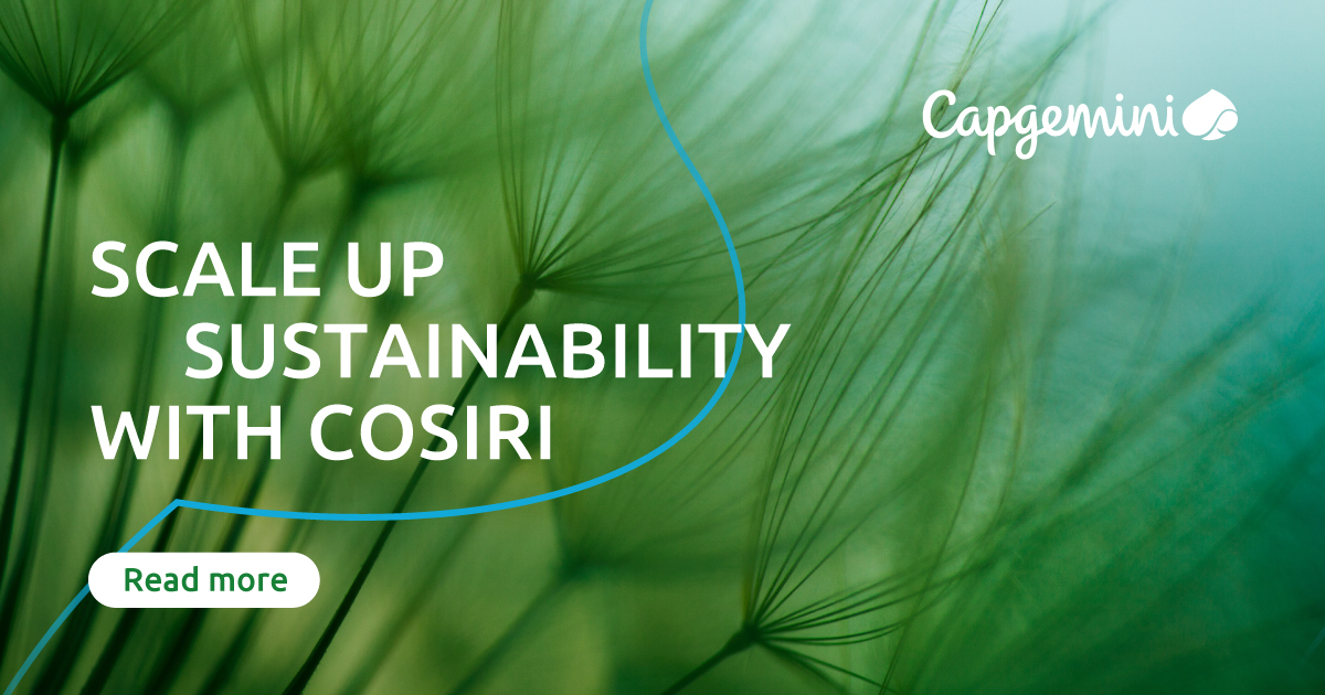 Scale up sustainability with COSIRI | Research & insight | Capgemini