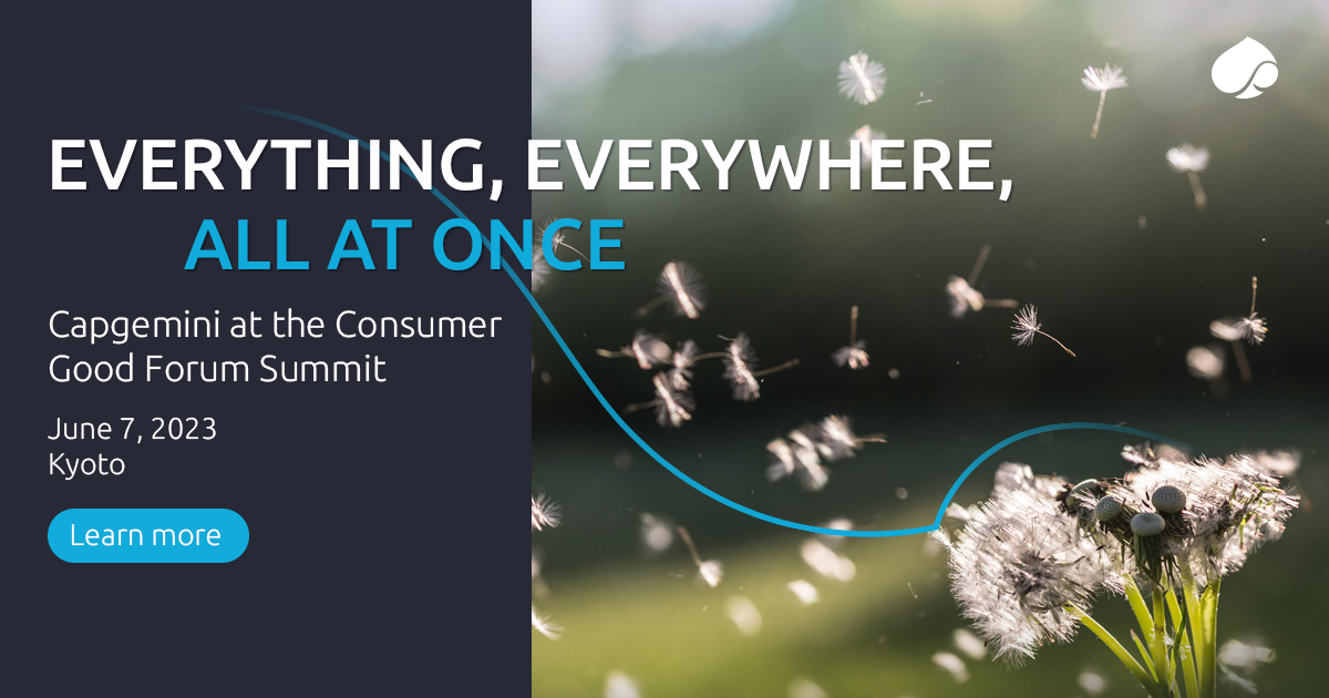 Capgemini at the Consumer Goods Forum: Global Summit 2023, Kyoto
