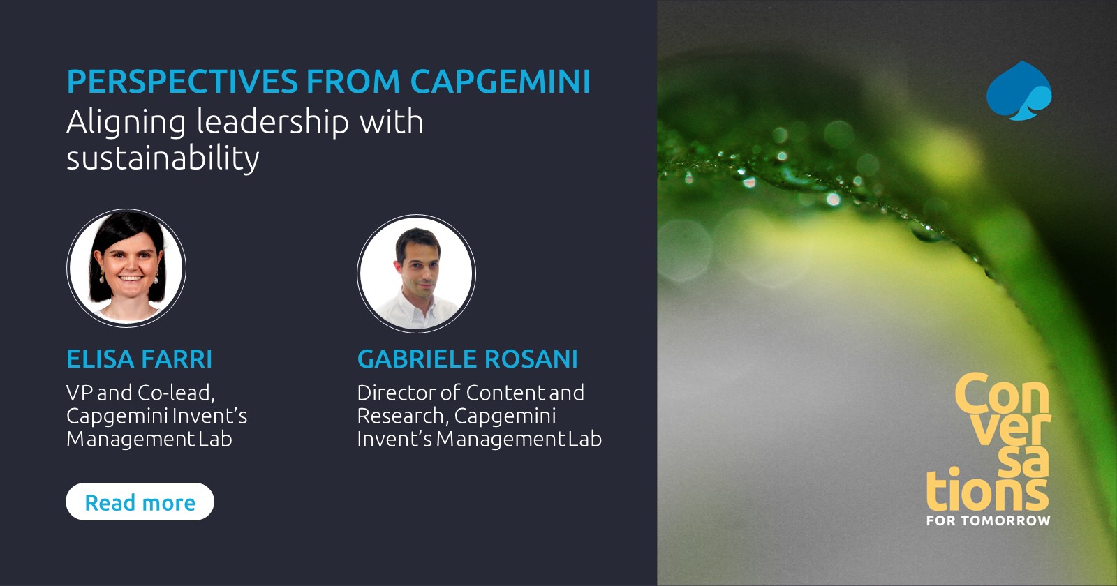 Perspectives from Capgemini Elisa Farri and Gabriele Rosani | Research ...