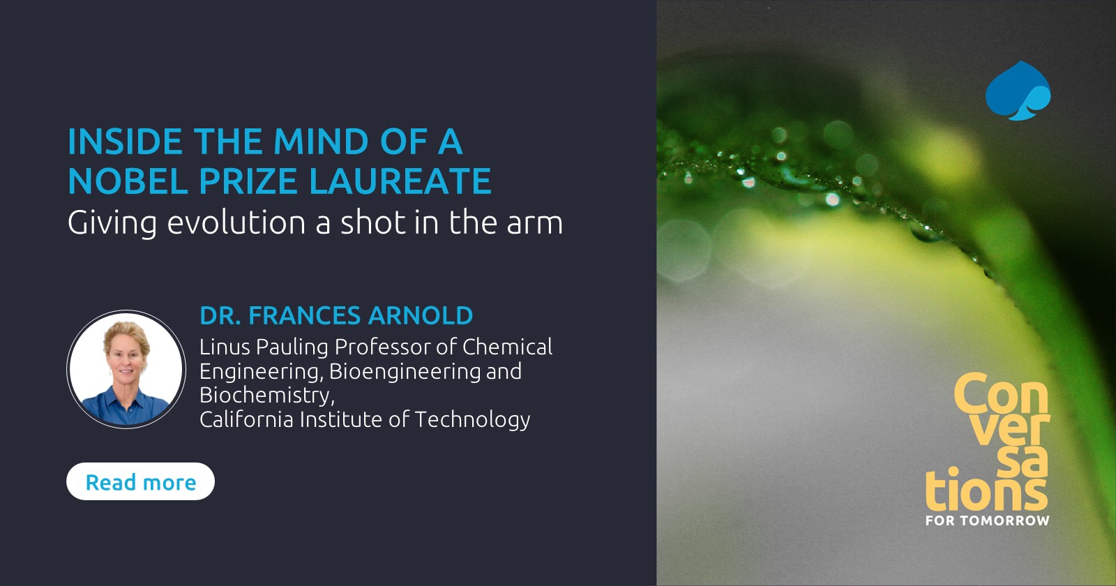 Discussion with Frances Arnold | Research & insight | Capgemini