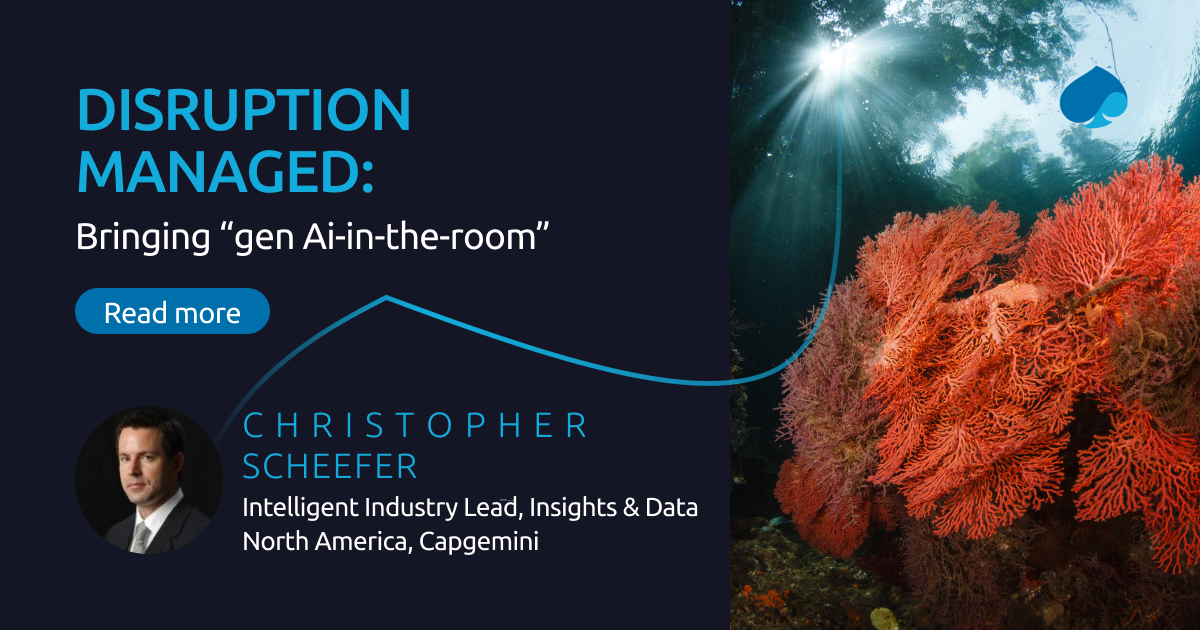 Disruption managed: bringing “gen AI-in-the-room” | Capgemini